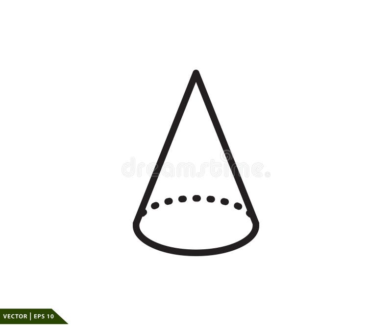 Cone Geometry Icon Vector Logo Design Template Stock Vector ...