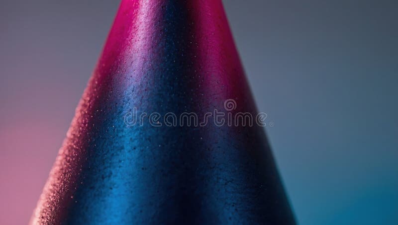 Cone with Gradient Lighting Design Stock Illustration - Illustration of ...