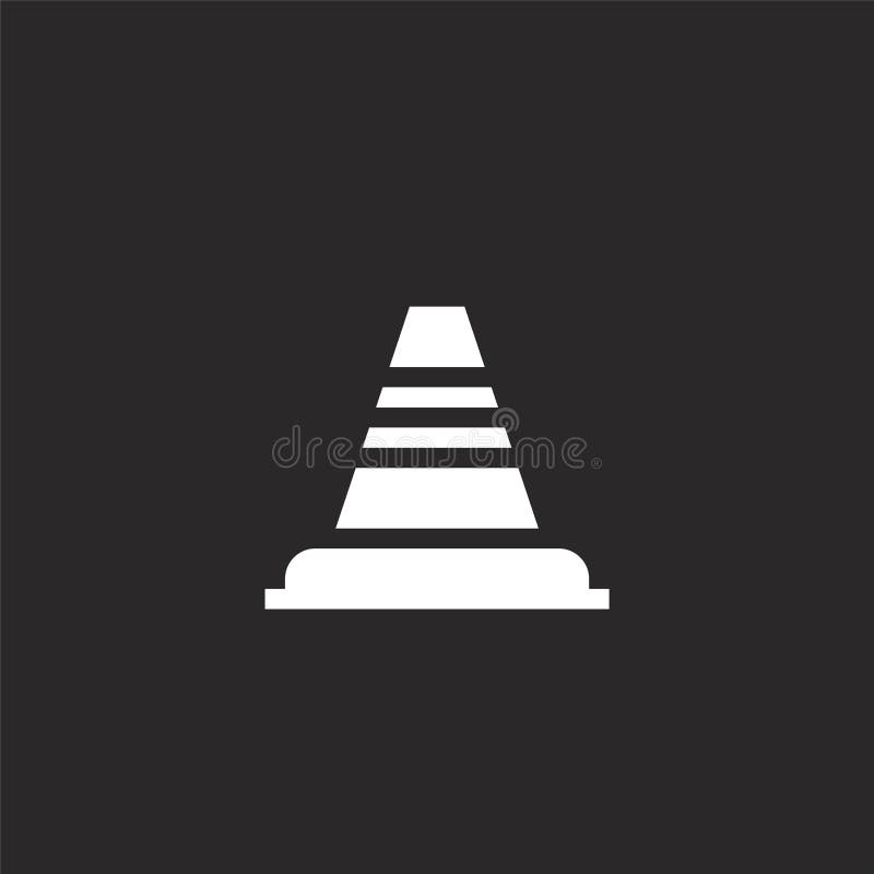 Cone Icon. Filled Cone Icon for Website Design and Mobile, App ...