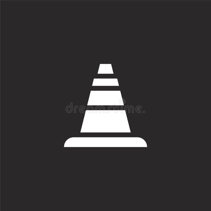 Cone Icon. Filled Cone Icon for Website Design and Mobile, App ...