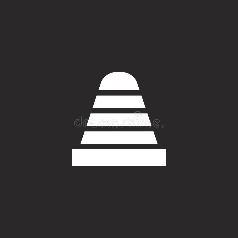 Cone Icon. Filled Cone Icon for Website Design and Mobile, App ...