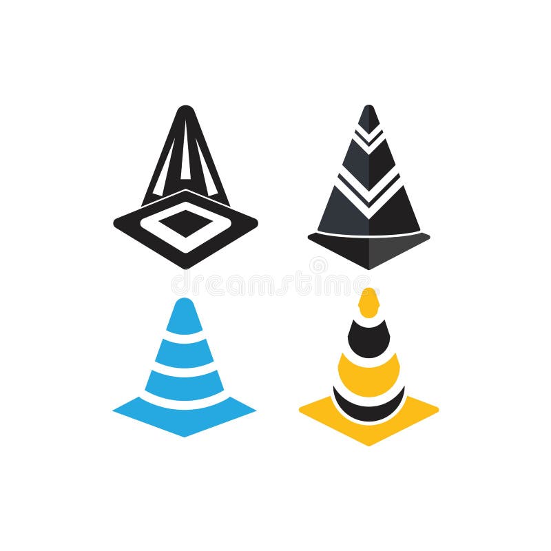 Cone icon logo stock illustration. Illustration of company - 174282743
