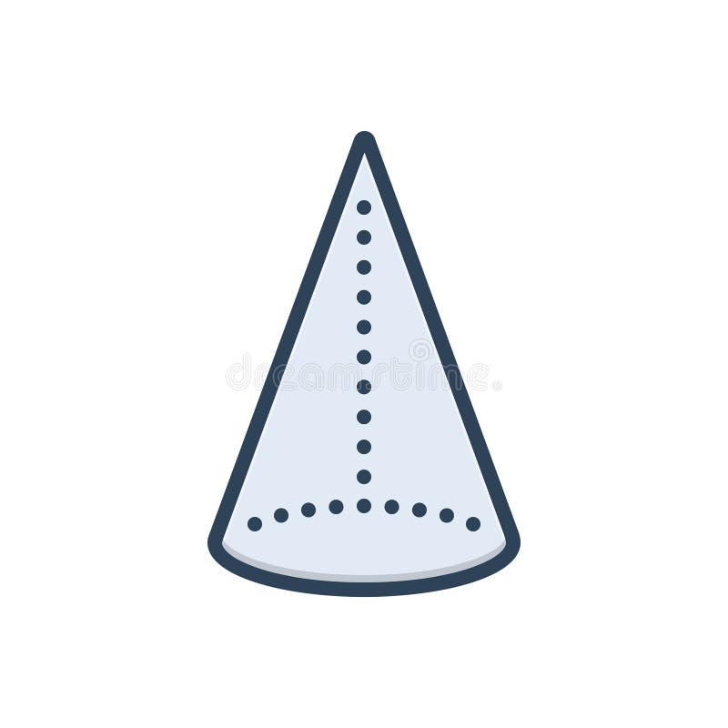 Color Illustration Icon for Cone, Traffic Cone and Safety Stock ...