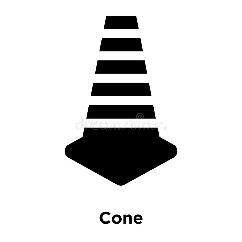 Cone Icon Vector Isolated on White Background, Cone Sign , Colorful ...