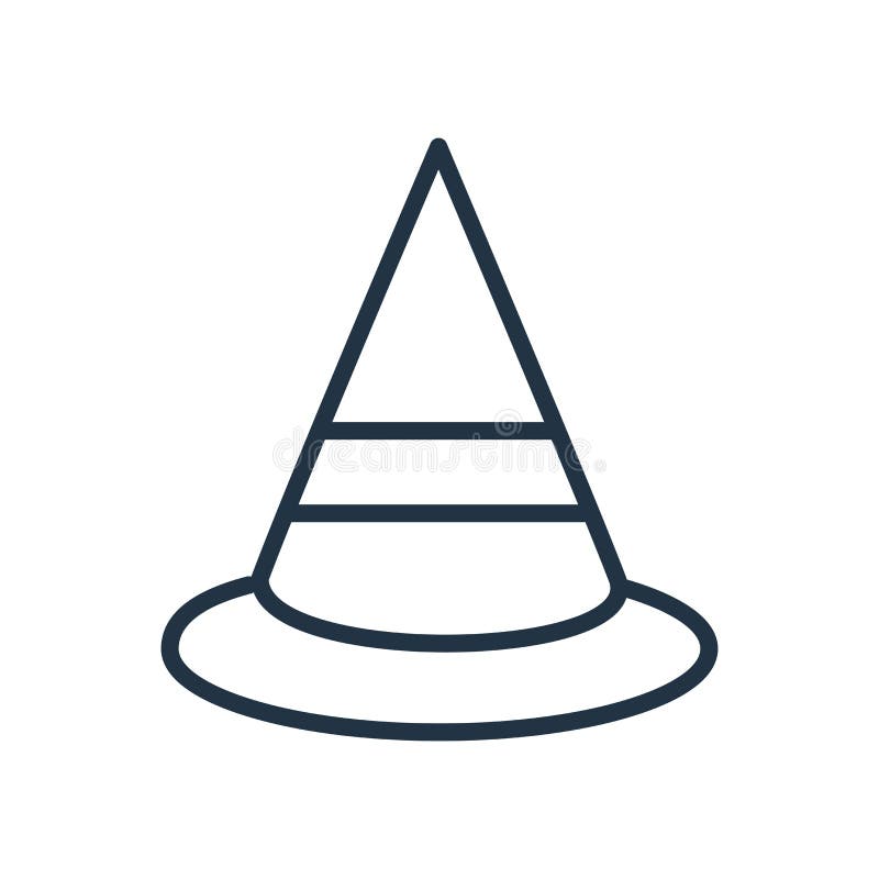 Cone Icon Vector Sign and Symbol Isolated on White Background, Cone ...