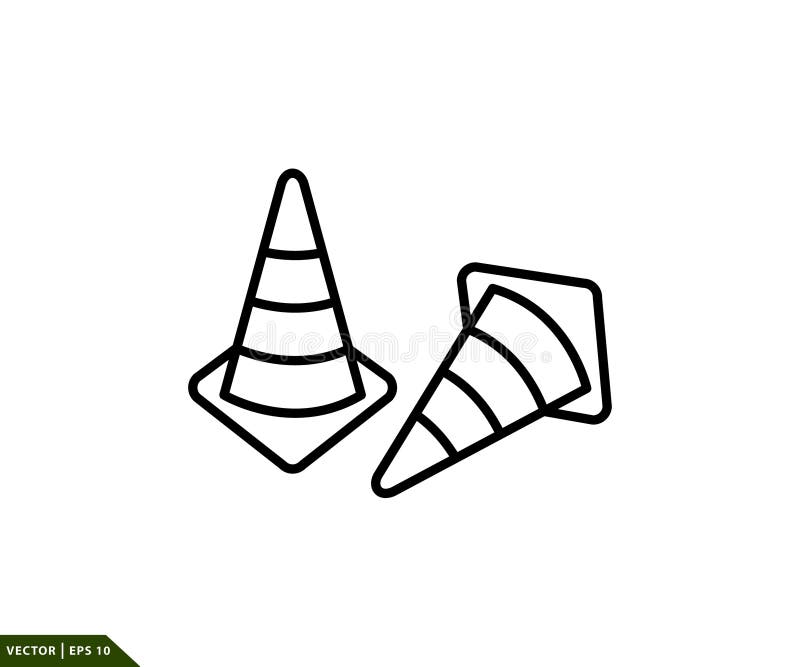Cone Icon Vector Logo Design Template Stock Vector - Illustration of ...