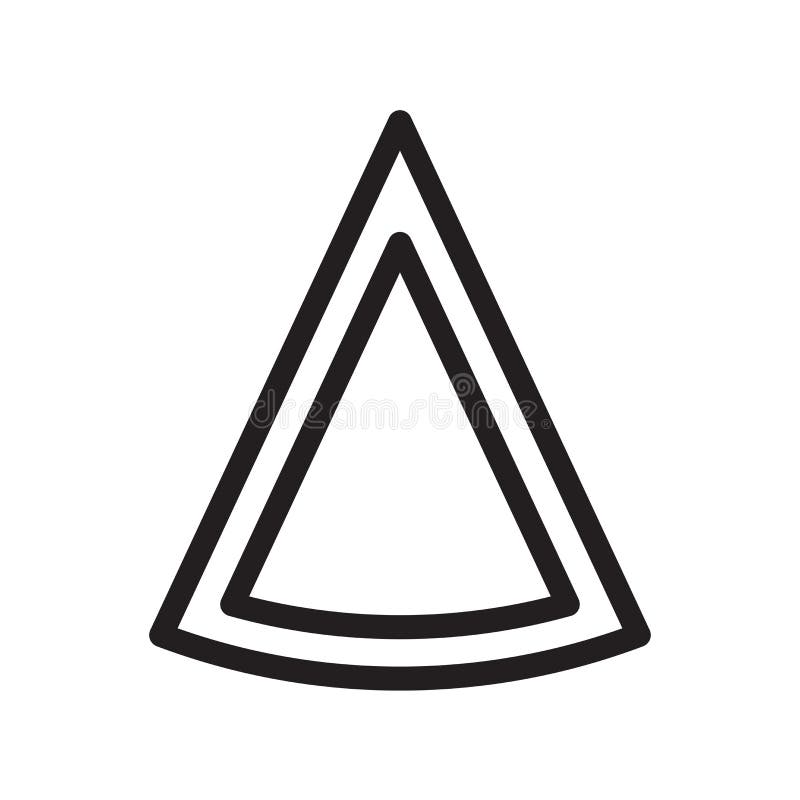 Cone Icon Vector Sign and Symbol Isolated on White Background, C Stock ...