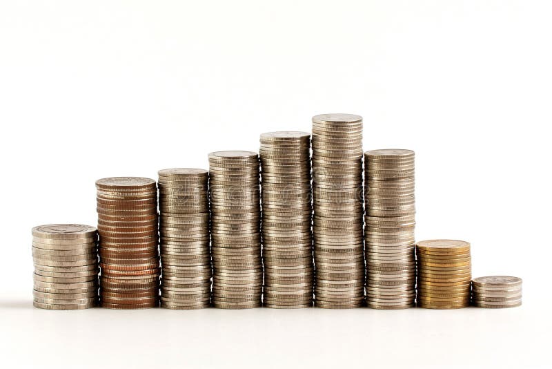 Cone Money Isolate on White Stock Photo - Image of currency, financial ...