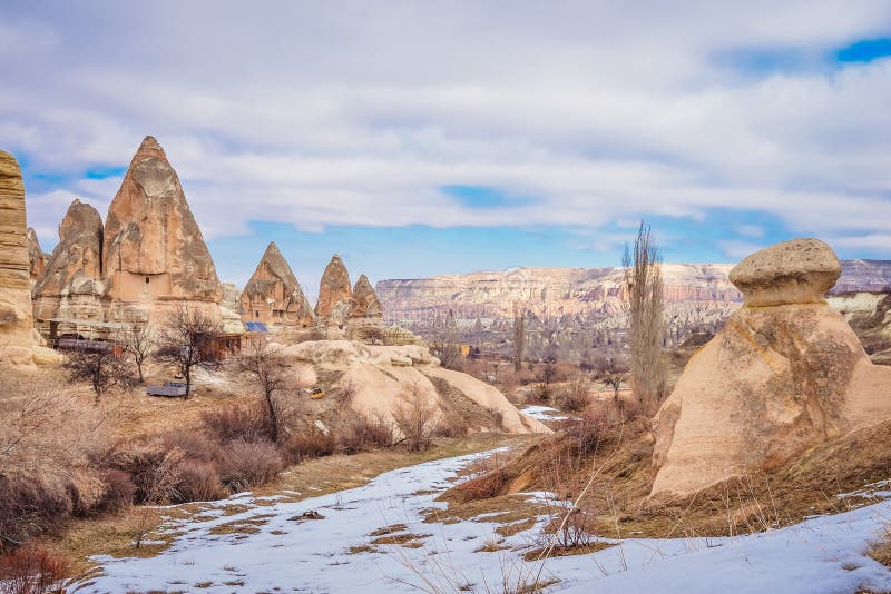 Cone mountains in Turkey stock image. Image of landmark - 125458437