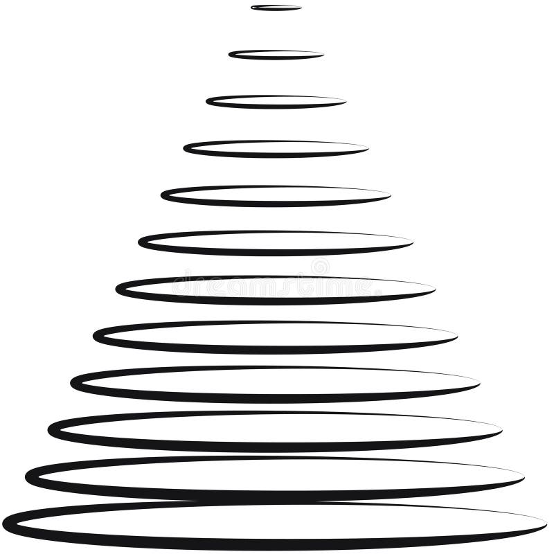 Cone_ovals stock vector. Illustration of color, isolated - 71919027