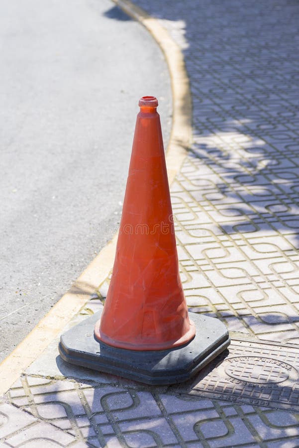 Cone. stock image. Image of cones, plastic, signage, temporary - 56914487