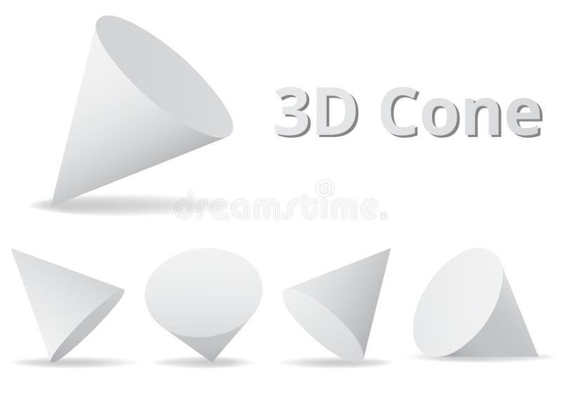 Cone shape stock illustration. Illustration of shape - 22937912