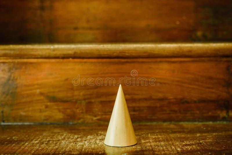 Cone Shapes of Solid Wood To Study Geometry Stock Photo - Image of cone ...