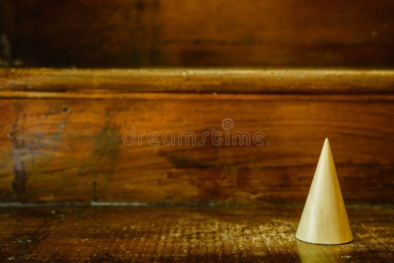 Cone Shapes of Solid Wood To Study Geometry Stock Photo - Image of cone ...