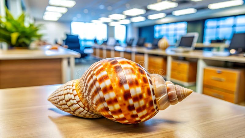 Cone Snail rests office stock illustration. Illustration of creative ...