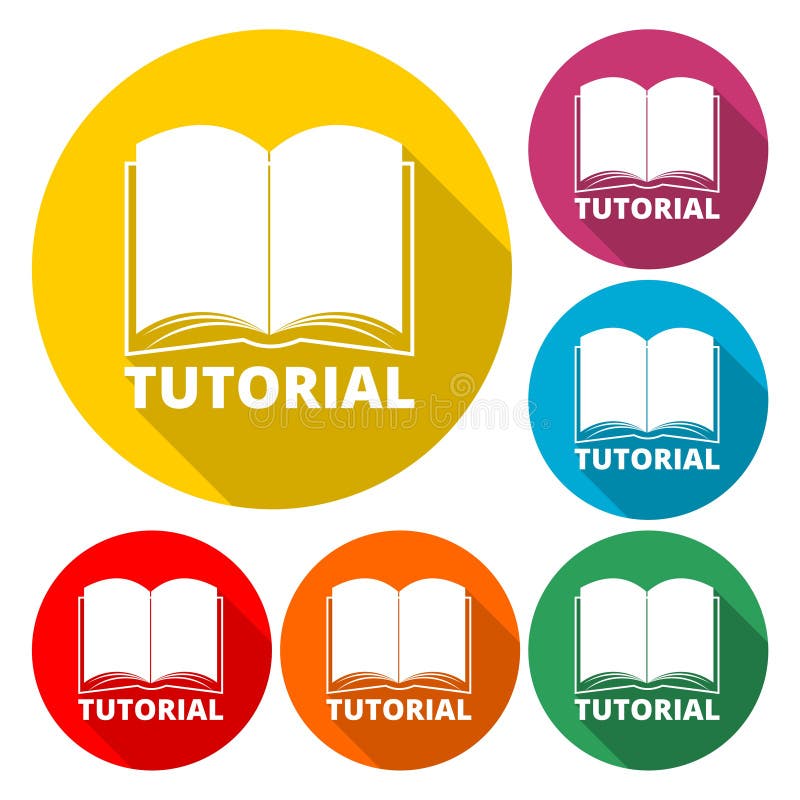 Tutorial Icon, Book Icon - Illustration Ilustração do Vetor ...