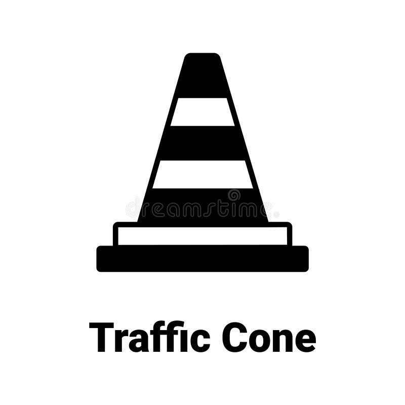 Cone Vector Icon Easily Modify. Stock Vector - Illustration of number ...