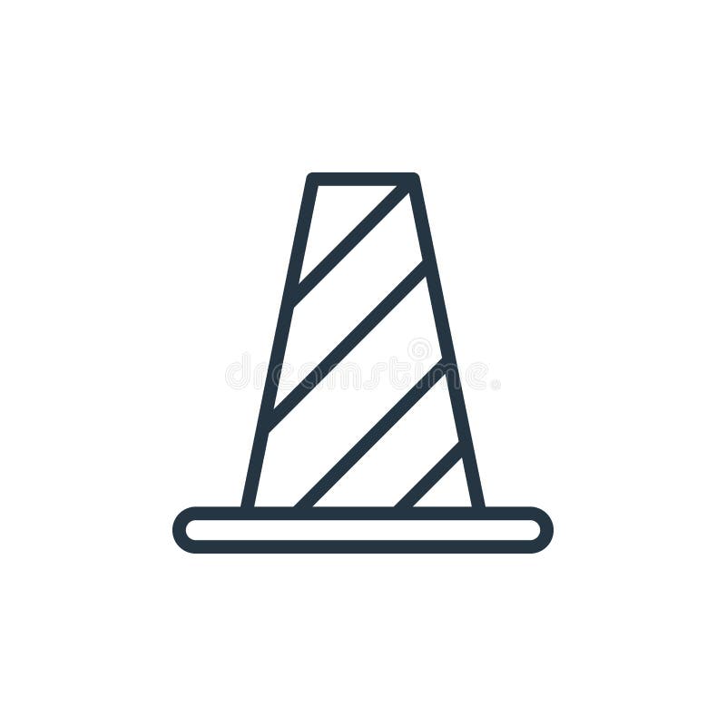 Cone Vector Icon. Cone Editable Stroke. Cone Linear Symbol for Use on ...