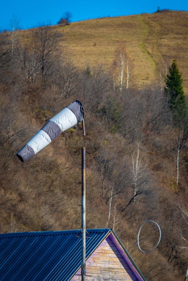 Cone-wind Designator at a Small Airfield Stock Image - Image of storm ...