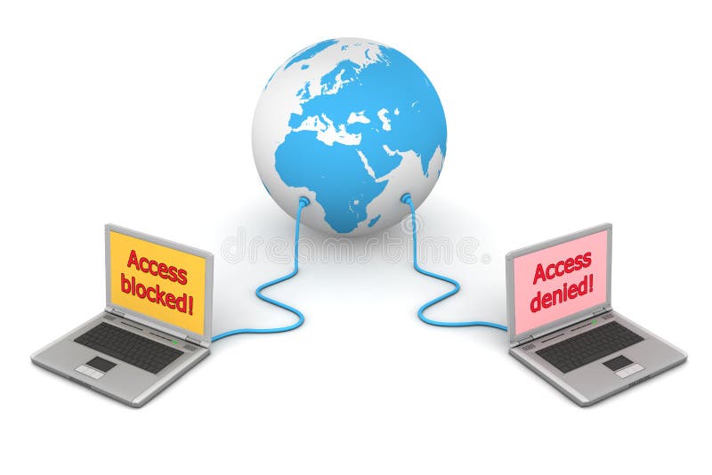 Conectados Al Mundo - Control De Acceso Stock de ilustración ...