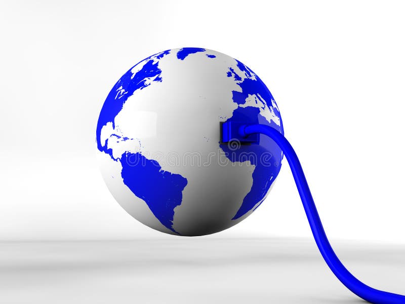 Conectando o mundo ilustração stock. Ilustração de local - 29404947