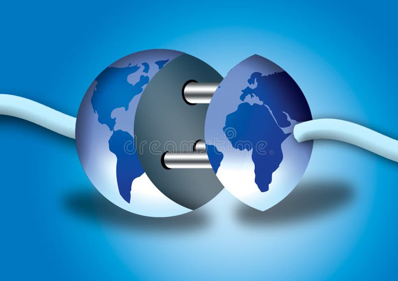 Mundo conectado foto de stock. Imagem de azul, teclado - 4877446