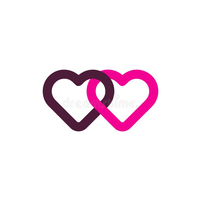 Conecte El Amor Logo Icon Design Ilustración del Vector - Ilustración ...