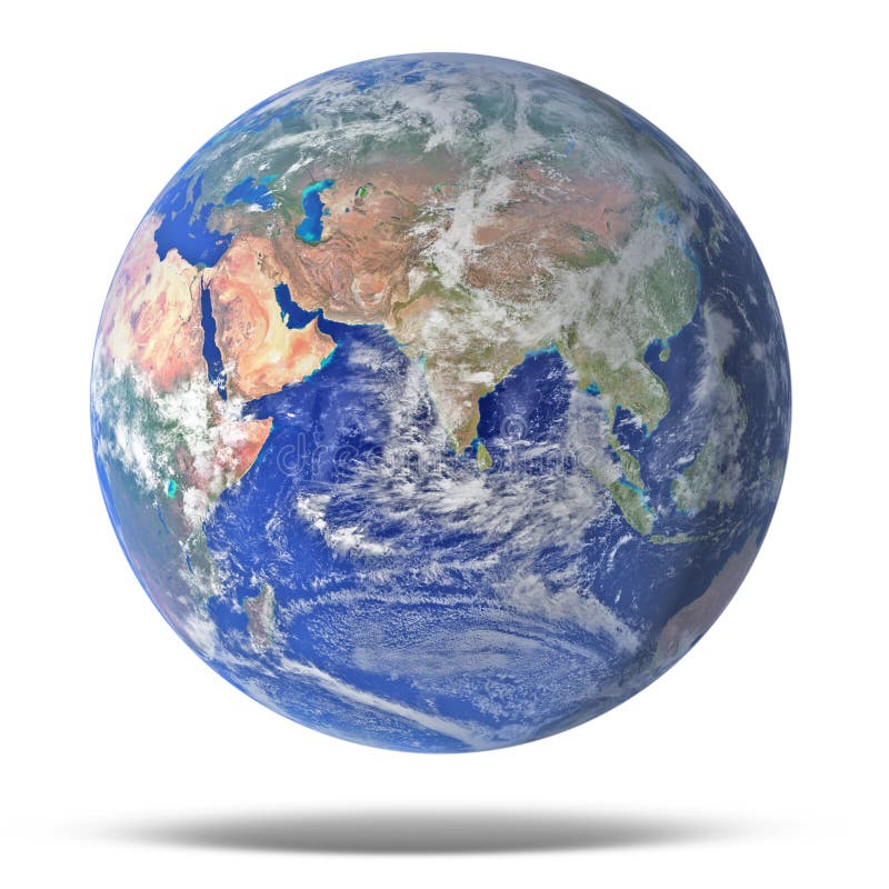 Planeta Azul De La Tierra En Espacio Stock de ilustración - Ilustración ...