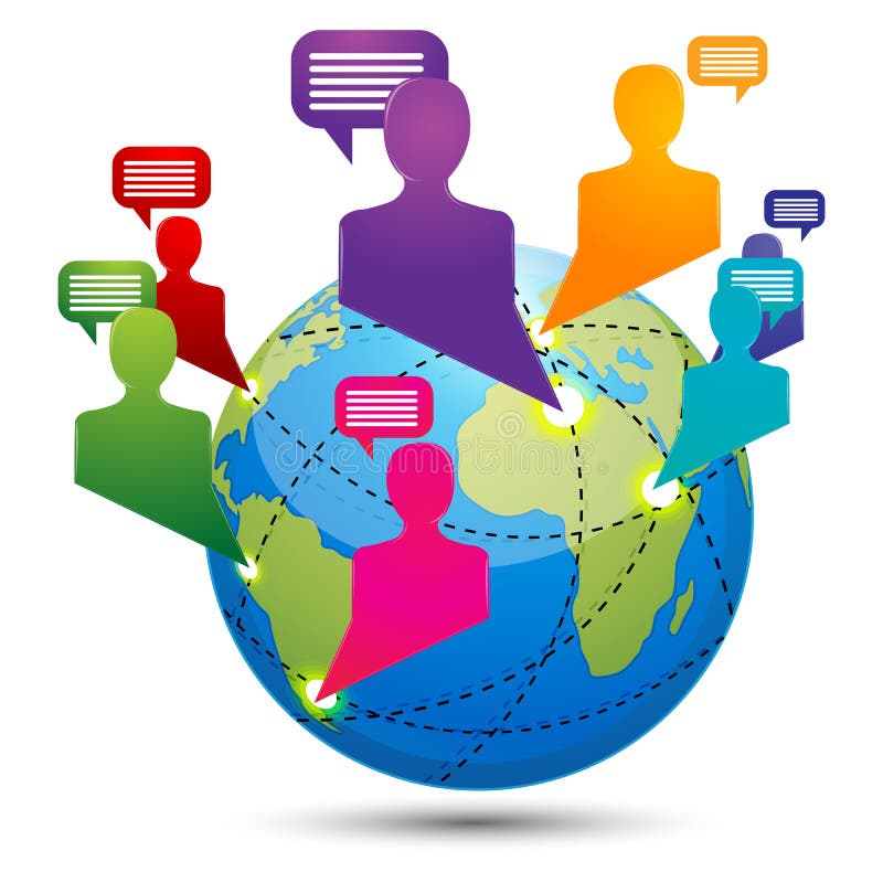 Conjunto Del Icono De La Conectividad 3D Ilustración del Vector ...