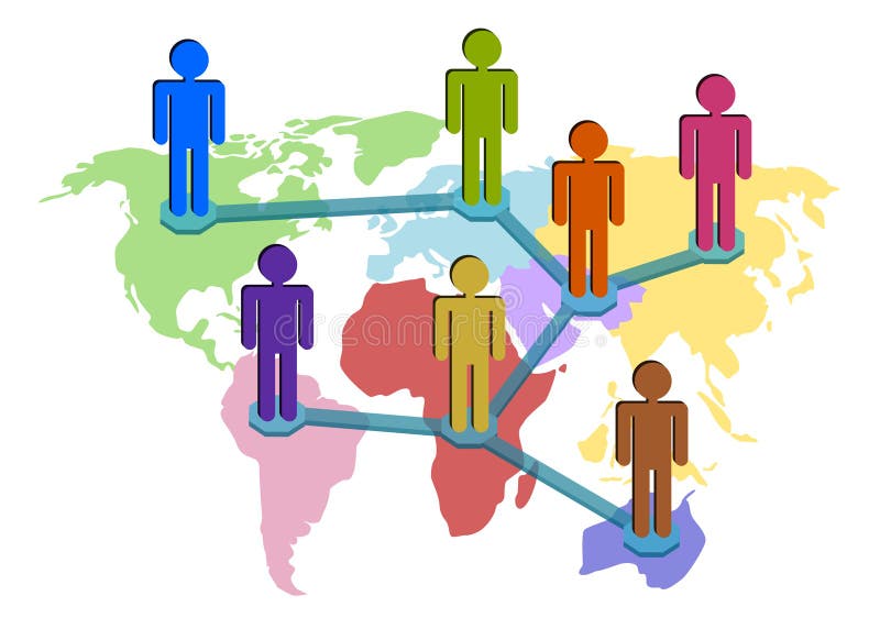 Conectividad mundial stock de ilustración. Ilustración de mundial ...