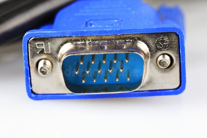 Conector de cable de VGA imagen de archivo. Imagen de enchufe - 127150895