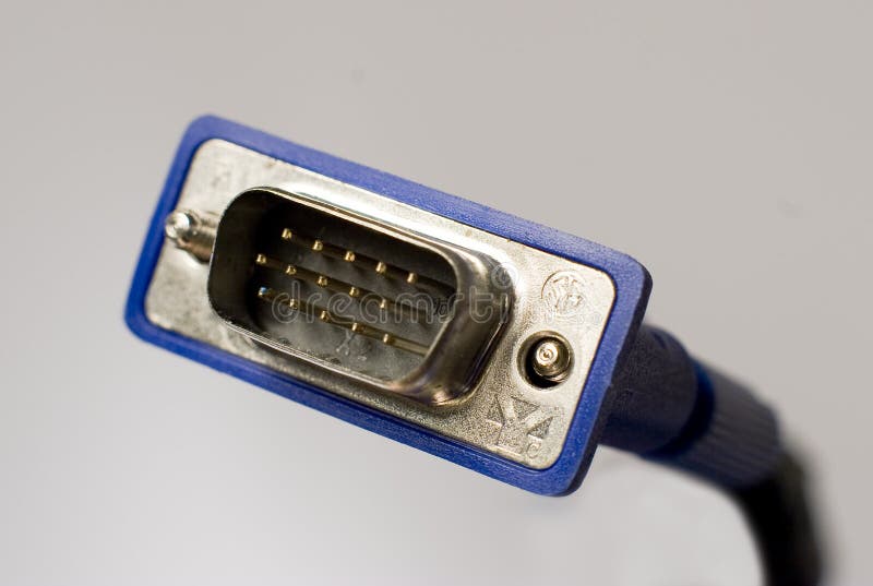 Conector del VGA en blanco imagen de archivo. Imagen de enchufe - 2800149