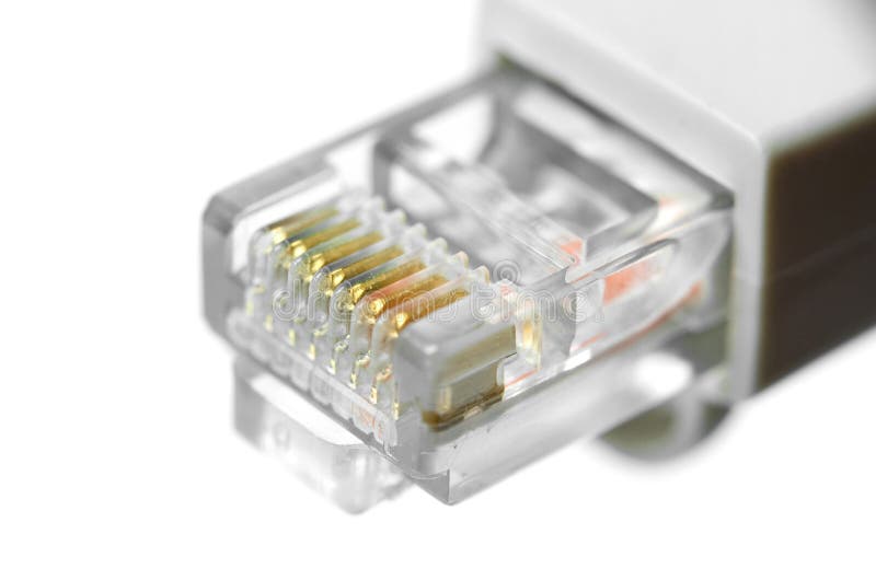 Conector do Lan imagem de stock. Imagem de ethernet, isolado - 14013631