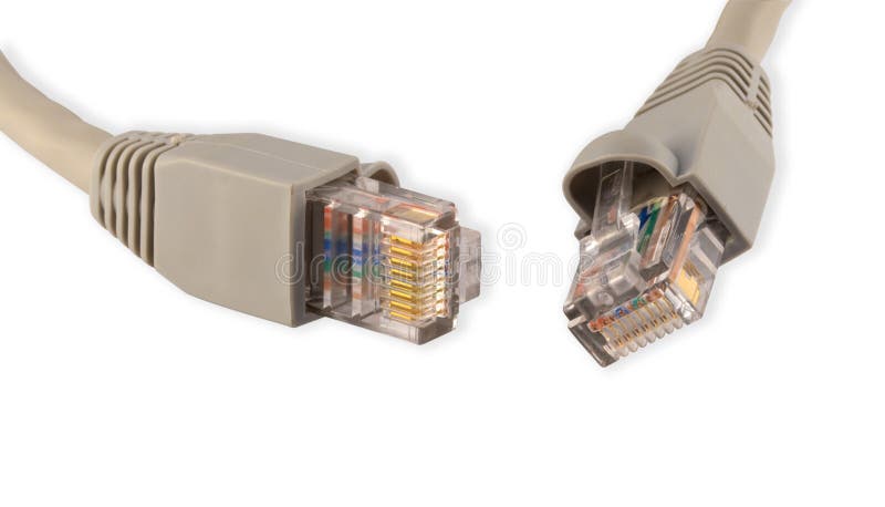 El Conector RJ45 Y La Bota Cubren Los Conectores Rj45 En Un Fondo ...