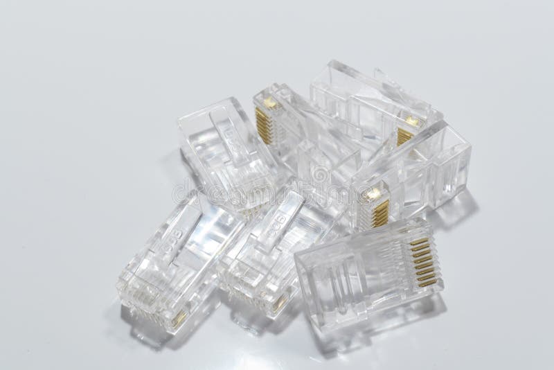 Conector RJ45 imagen de archivo. Imagen de rebajadora - 79306507