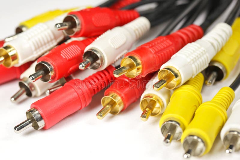 Conectores de la TV foto de archivo. Imagen de eléctrico - 25383154