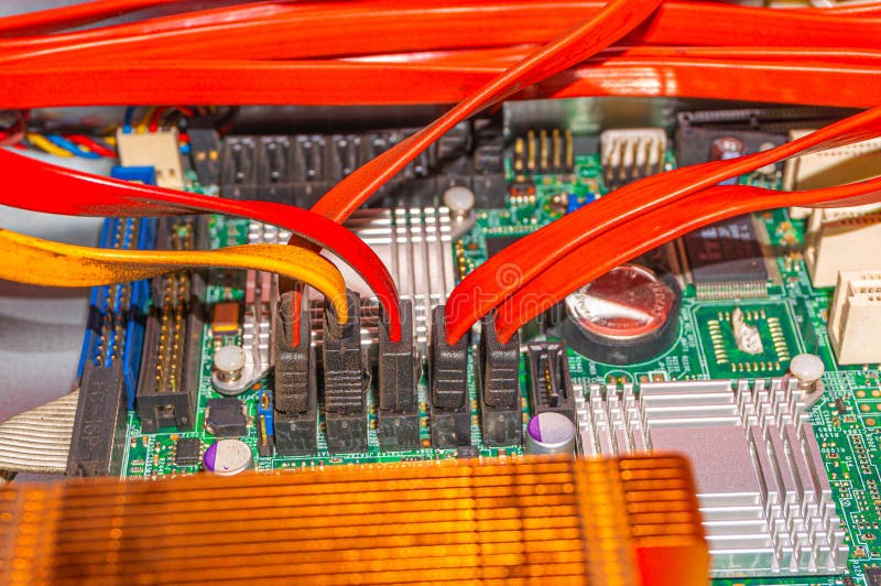 Conectores Sata En La Placa Base Del Equipo De Los Tipos Sata3 Y Sata6 ...