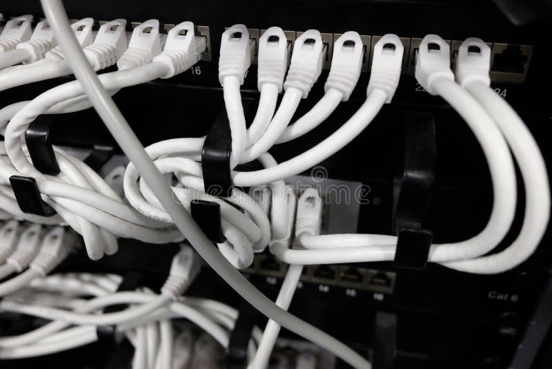 Conectores del router imagen de archivo. Imagen de datos - 101930125