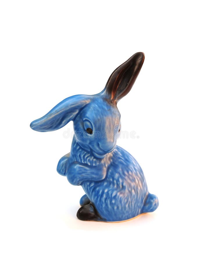 Conejo azul de China foto de archivo. Imagen de retro - 7204752