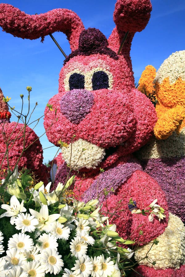 Conejo De La Flor - Desfile De Bloemencorso Foto editorial - Imagen de ...