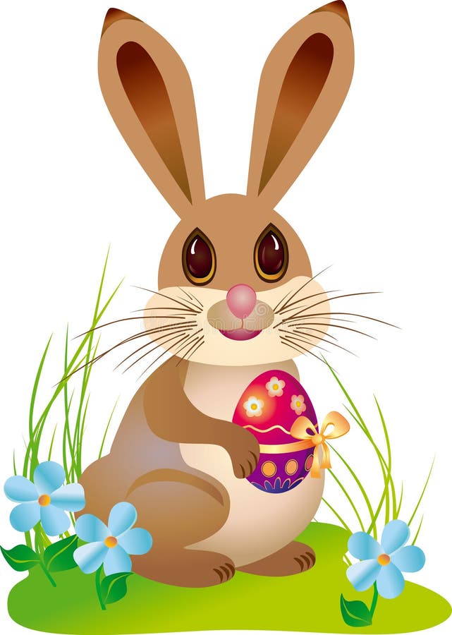 Conejo de Pascua ilustración del vector. Ilustración de pascal - 8736147