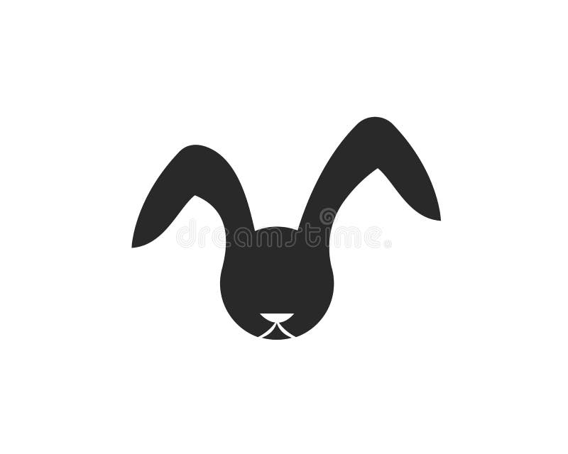Conejo Logo Template ilustración del vector. Ilustración de encantador ...