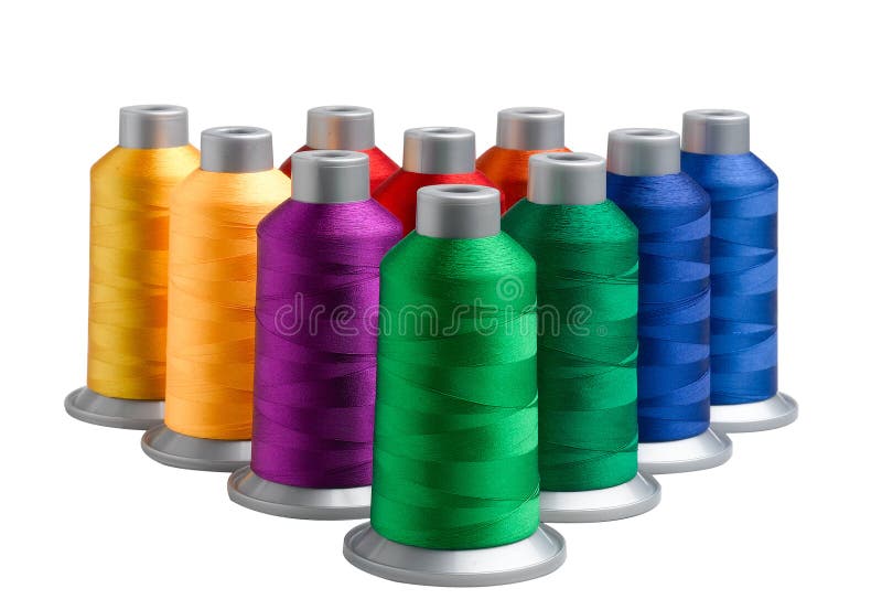 Multicolored threads stock image. Image of craft, close - 14161763