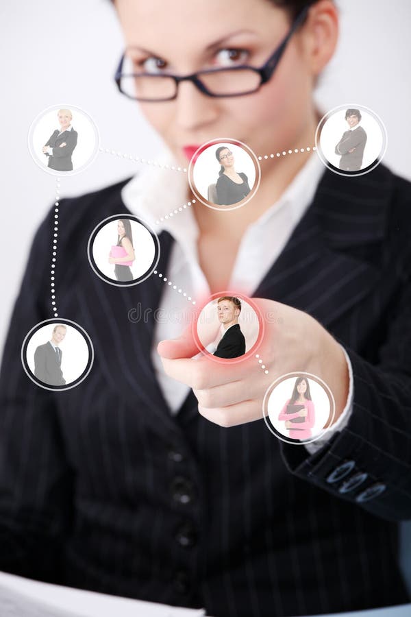 Conexão De Rede Do Negócio. Imagem de Stock - Imagem de companhia ...