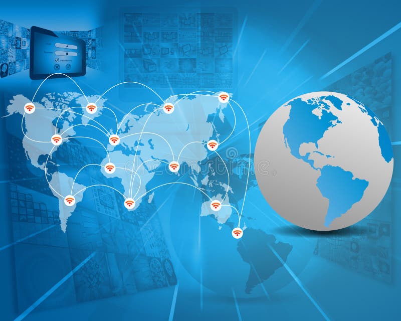 Conexão do mundo imagem de stock. Imagem de internet - 33030885