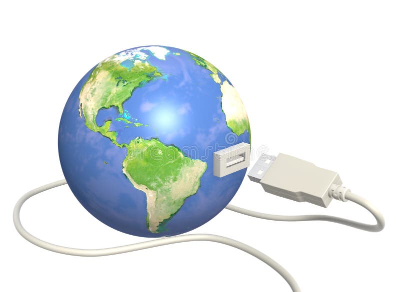 Mundo conectado stock de ilustración. Ilustración de worldwide - 15785863