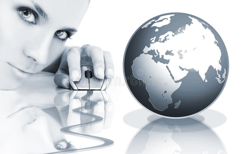 Conexión global imagen de archivo. Imagen de ordenador - 11024169