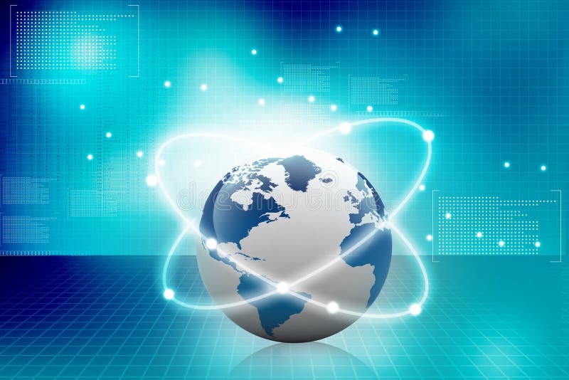 Conexiones globales stock de ilustración. Ilustración de globales ...