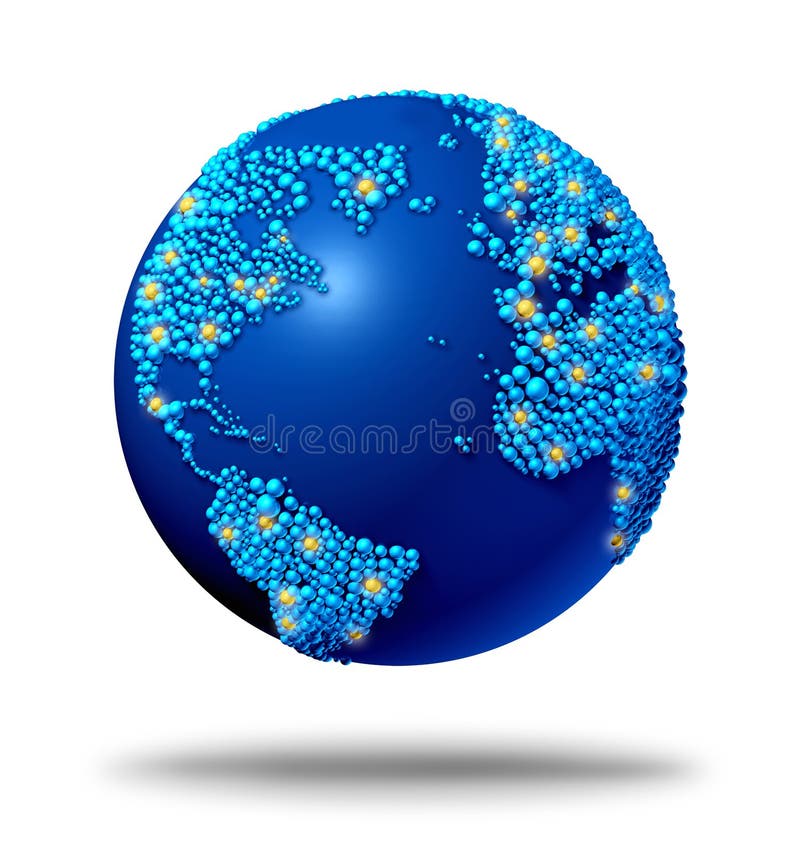 Conexiones globales stock de ilustración. Ilustración de exportaciones ...