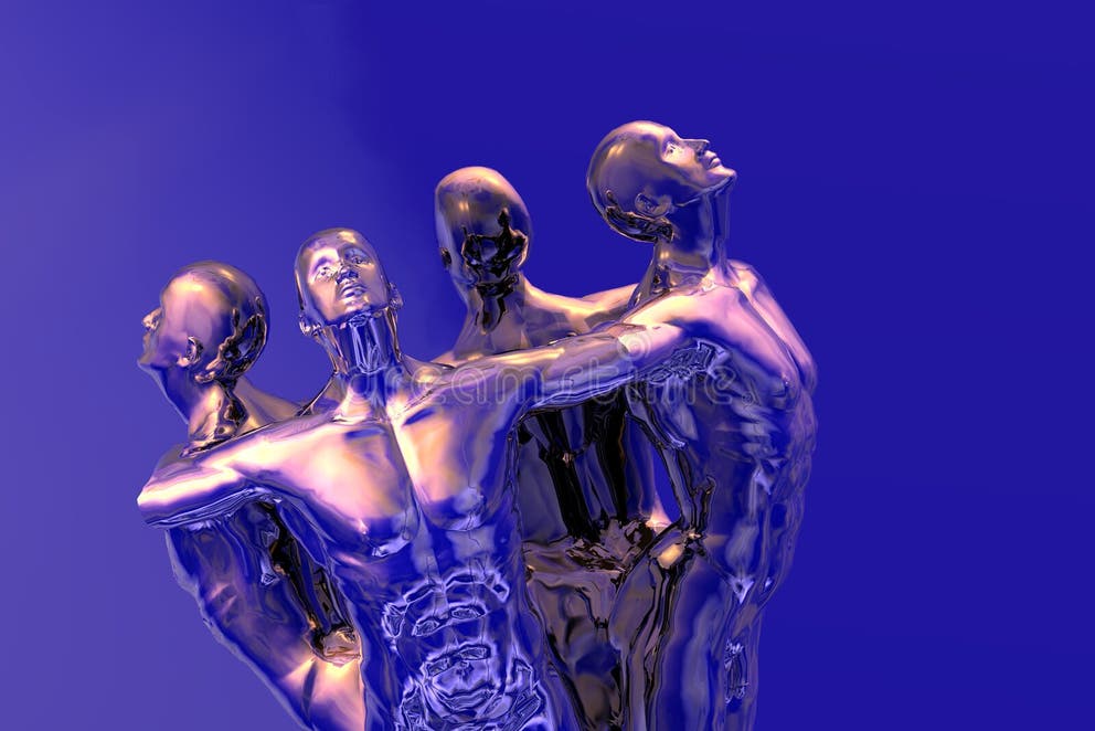 Conexión stock de ilustración. Ilustración de manos, cuatro - 366012